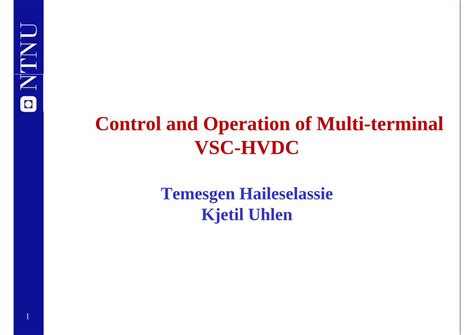pdf control and operation of multi terminal vsc hvdc ac grid