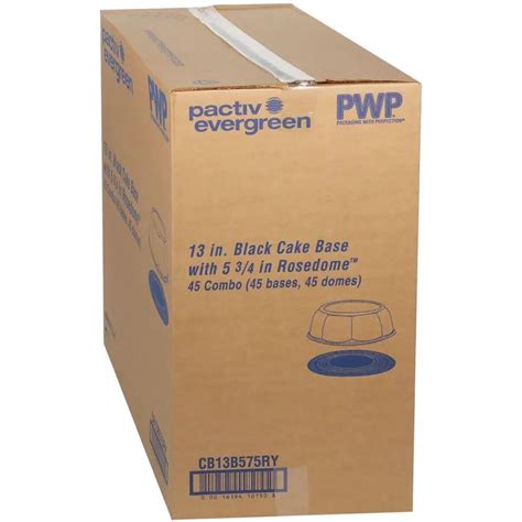 Rosedome Cake Container And Lid Combo With High Dome Lid 13x575 In Pet