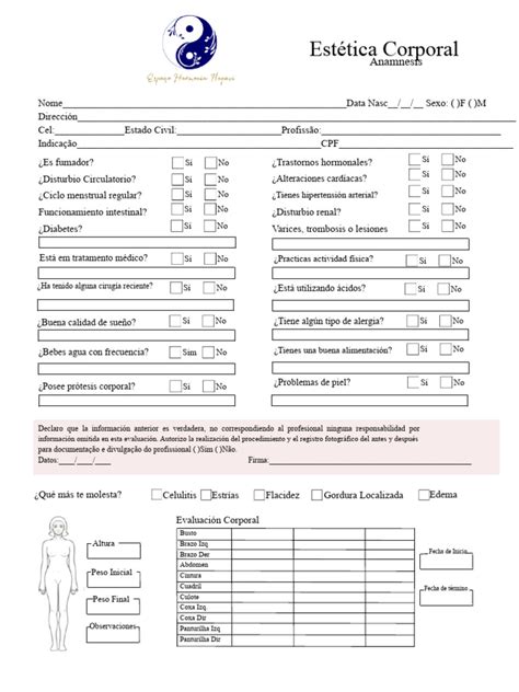 Evaluación Y Tratamiento Estético Corporal Pdf Enfermedades Y Trastornos Medicina Clinica