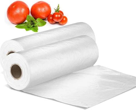 Plastic Produce Bag Roll 12 X 16 Inch Vegetable Food Bread