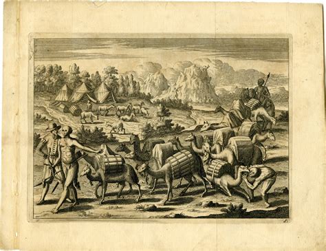 Antique Print Llamas Carrying Silver Potosi Peru Goeree De Bry Van Der