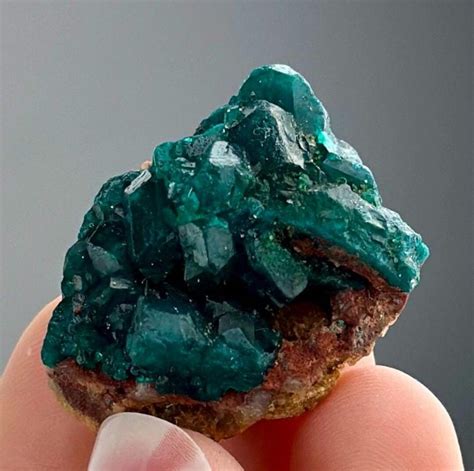 Dioptase On Matrix Green Dioptase Stone Green Crystal Green