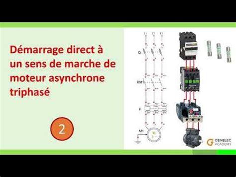 Démarrage Direct à Un Sens De Rotation Dun Moteur Asynchrone Triphasé