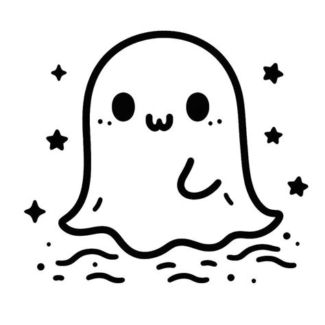 Spook Omtrek Kleurplaat Hoe Stap Voor Stap Halloween Tekenen Stap