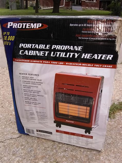 Best Protemp Portable Propane Cabinet Utility Heater For Sale In