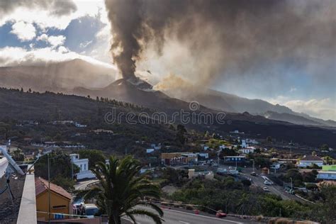 The Cumbre Vieja Volcano Erupt On The Canary Island Of La Palma