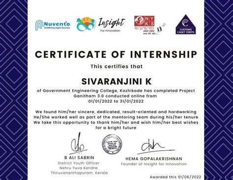 Sivaranjini K On Linkedin Education Internship Mathematics