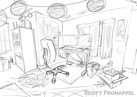 How To Draw A Gaming Room