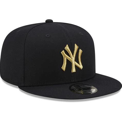 New Era New York Yankees Metallic Logo 9fifty® Snapback Cap Black Dressinn