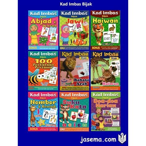 Kad Imbas Bijak Flash Cards Abc Haiwan Nombor Shopee Malaysia