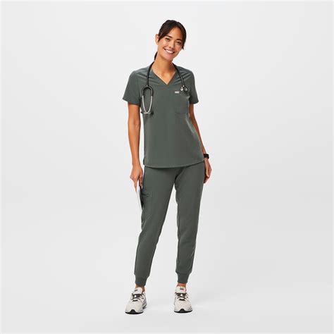 Womens Catarina One Pocket Scrub Top™ Bonsai · Figs