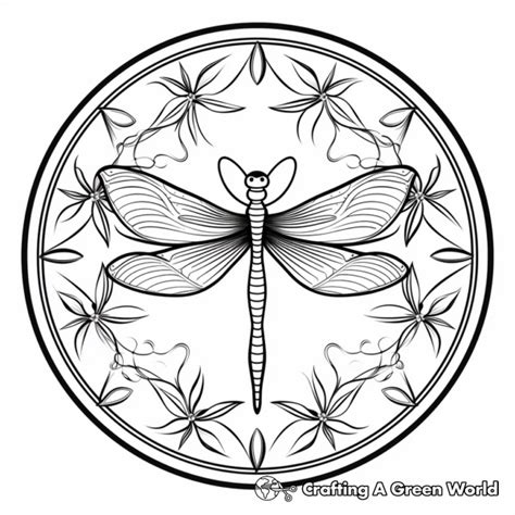 Dragonfly Mandala Coloring Pages Free And Printable