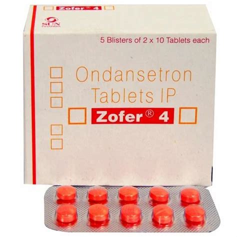 Zofer Md 4 Tablet At Rs 45box Ondansetron Tablet In Nagpur Id