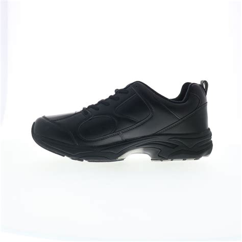 Footsaver By Drew Spades Mens Black Extra Wide 4e Lifestyle Sneakers S