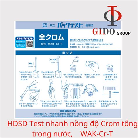 Test Nhanh Nồng độ Crom Tổng Trong Nước Wak Cr T Labasean