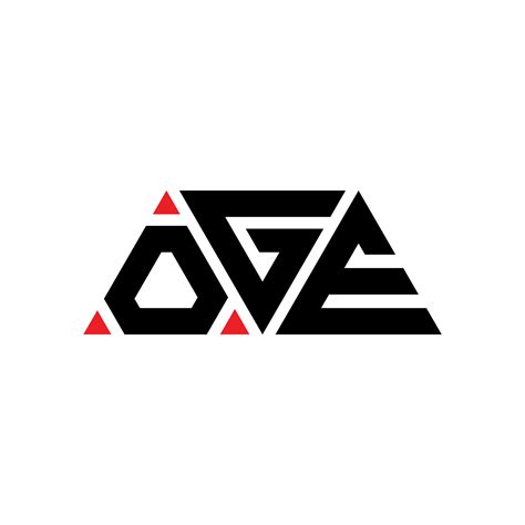 Oge Triangle Letter Logo Design With Triangle Shape Oge Triangle Logo
