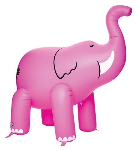 Bigmouth Bmys 0005 Ginormous Inflatable Pink Elephant Yard Sprinkler