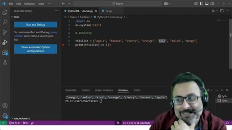 Pythontutorial 01 P02 Basics Of List Debugging Slicing Youtube