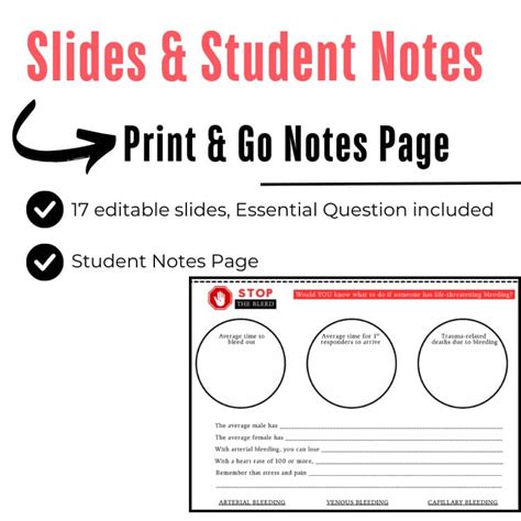 First Aid Stop The Bleed Bleeding Control Slides And Notes By Vital