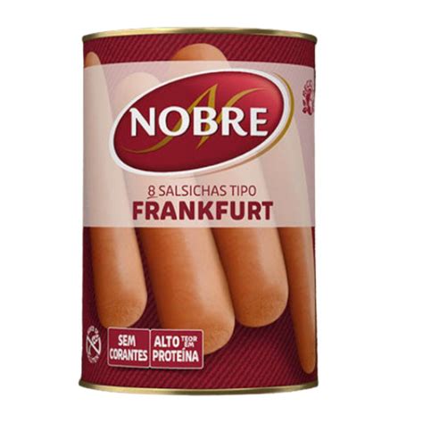Salsichas Tipo Frankfurt Nobre Lata De 200g