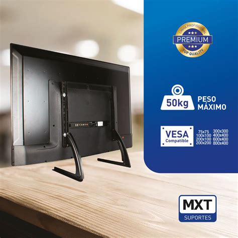 Suporte Base De Mesa Universal Para Tv De 36 A 75 Lcd Led Plasma Liquidae Maior Rede De