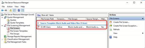 managing storage spaces with file server resource manager fsrm