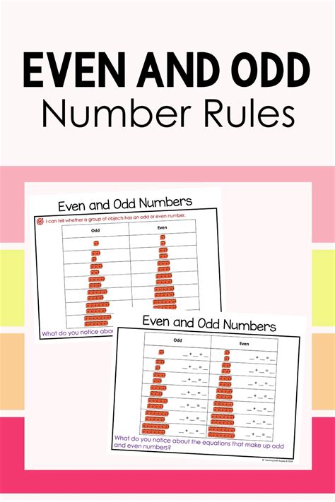 Odd And Even Numbers Help 2nd Grade Students Spot Patterns In Numbers