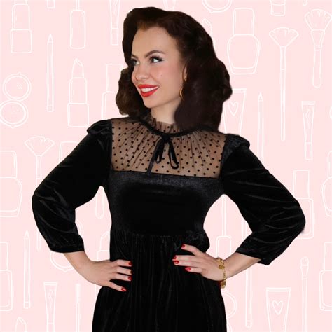 Penelope Retro Mini Dress In Velvet Tatyana Clothing