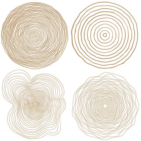 Vector Tree Rings Background And Saw By Tigerstrawberry