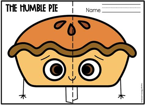 The Humble Pie Book Craft And Student Puppet Sticks By Fun With Books