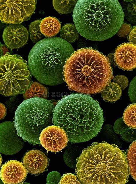 Microscopic Pollen Grains Stock Illustrations 535 Microscopic Pollen
