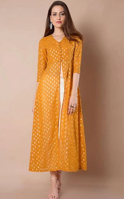 Latest 40 Front Open Kurti And Kurta Designs 2021