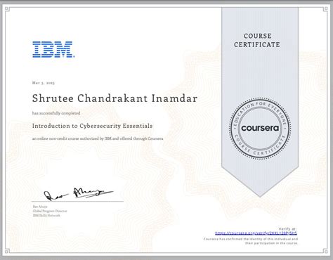 Cybersecurity Ibm Coursera Continuouslearning Shrutee Inamdar