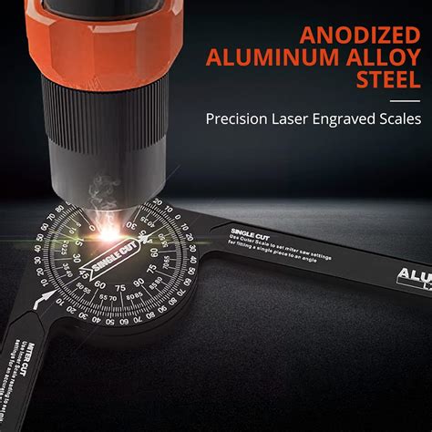 7inch Miter Saw Protractor Getlitool Aluminum Miter Protractor Angle