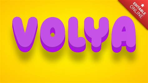 Volya Animated Maker Text Effect Generator