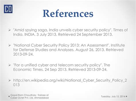National Cyber Security Policy 2013 Ncsp Pdf