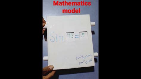 Mathematics Model Working Project Value Of Sin Trignometry Youtube