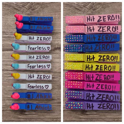 Cheer Clips For Competitions Colorful And Fun Clips Set Of 20 For Cheer