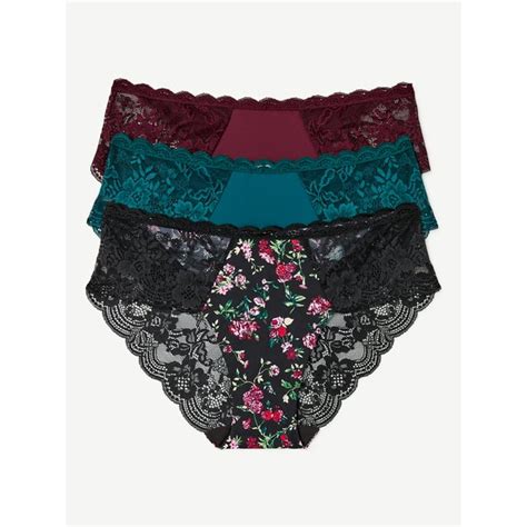Joyspun Womens Microfiber And Lace Hipster Panties 3 Pack Sizes Xs