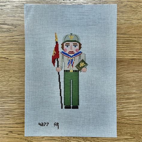 Nutcracker Eagle Scout 18 Mesh Susan Roberts Needlepoint
