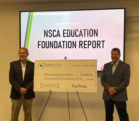 Nsca Launches Foundations Legacy Program With 150000 Donation