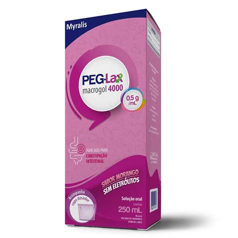 Peg Lax Macrogol 4000 05gml Veja Preço Bula E Para Que Serve