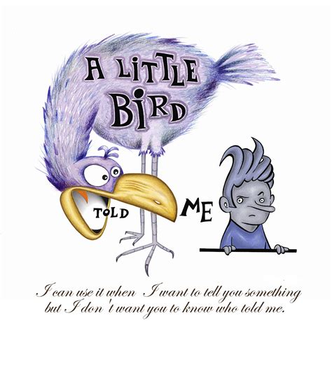 English Idioms Illustrated A Little Bird Told Me