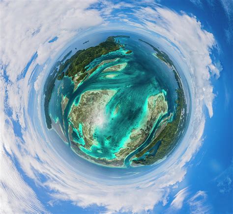 Tiny Blue Planet Digital Art By Richard Brooks Fine Art America