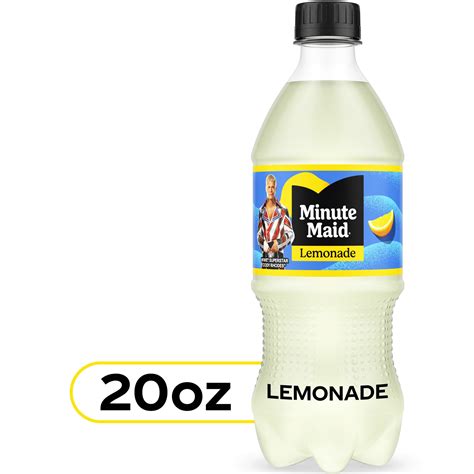 Minute Maid Real Fruit Lemonade Drink 20 Fl Oz Bottle