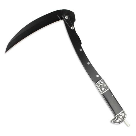 Combat Folding Kama Black Folding Sickle Weapon Expanding Kama