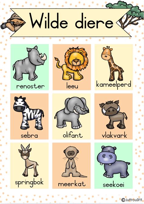 Wilde Diere Pakket 🦒🦁 Juffrou 911