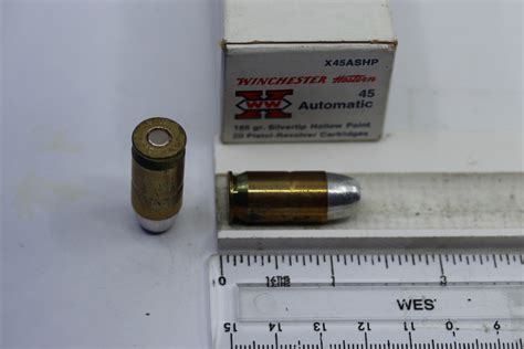 45 Acp Winchester Western Silvertip Hollow Point W W 45 Auto