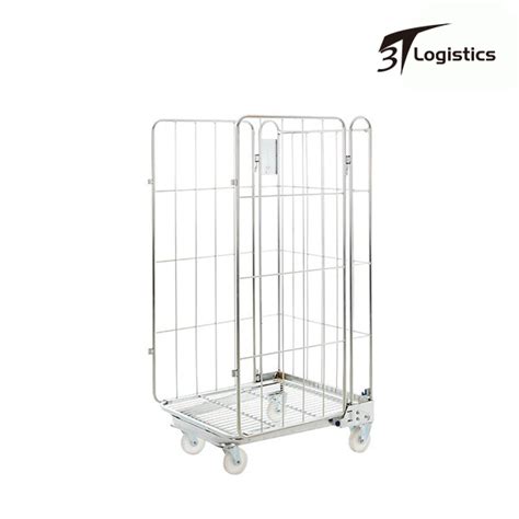 Roll Container 3 Sides Roll Container Wire Container Glass Racks