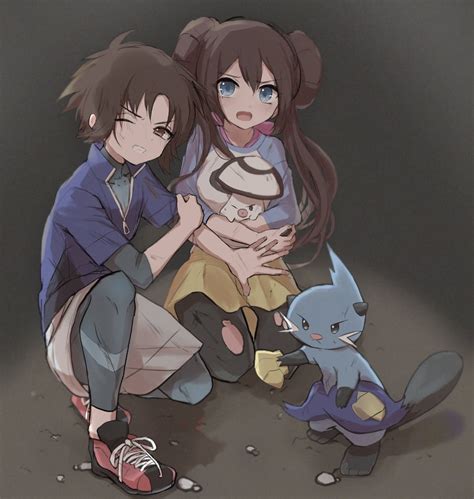 Rosa Nate Foongus And Dewott Pokemon And 2 More Drawn By